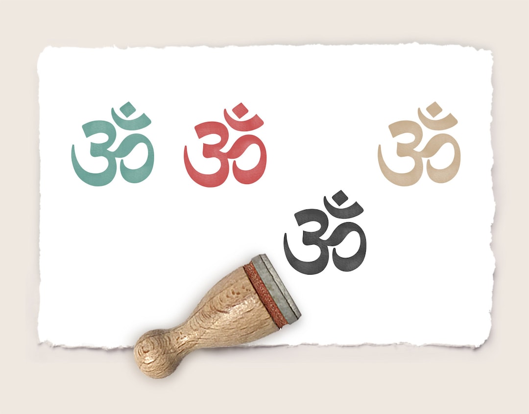 Mini Rubber Stamp OM SYMBOL Ø 12 Mm / 0.47 Inch - Etsy
