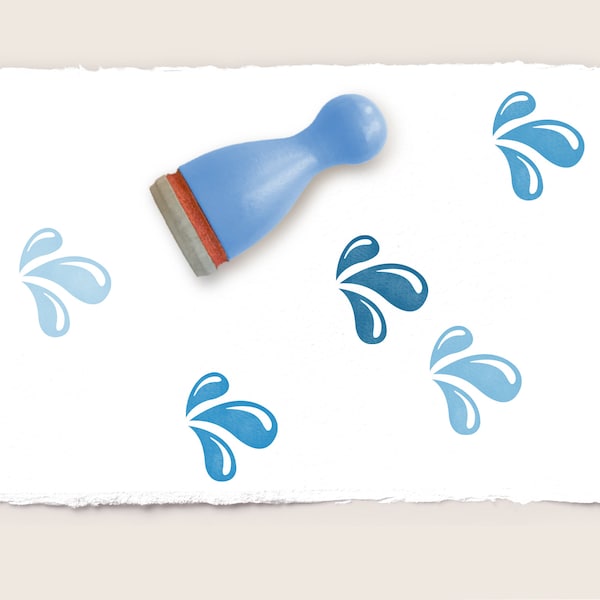 Water Drop Stamp - Etsy