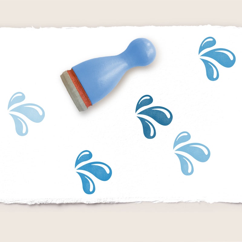 Water Drop Stamp - Etsy