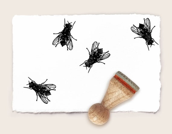 Rubber Stamp FLY Ø 15 Mm - Etsy