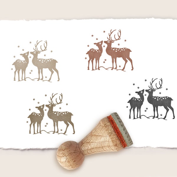 Deer Rubber Stamp - Etsy