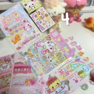 Cute Japanese Retro Sticker Sheet, Japanese Kamio Friends , Kpop Deco ...