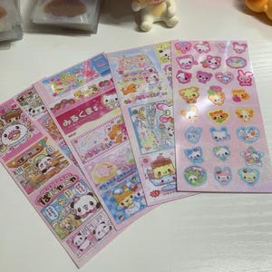 Cute Japanese Retro Sticker Sheet, Japanese Kamio Friends , Kpop Deco ...
