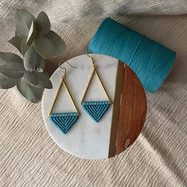 Macrame Earrings - Etsy