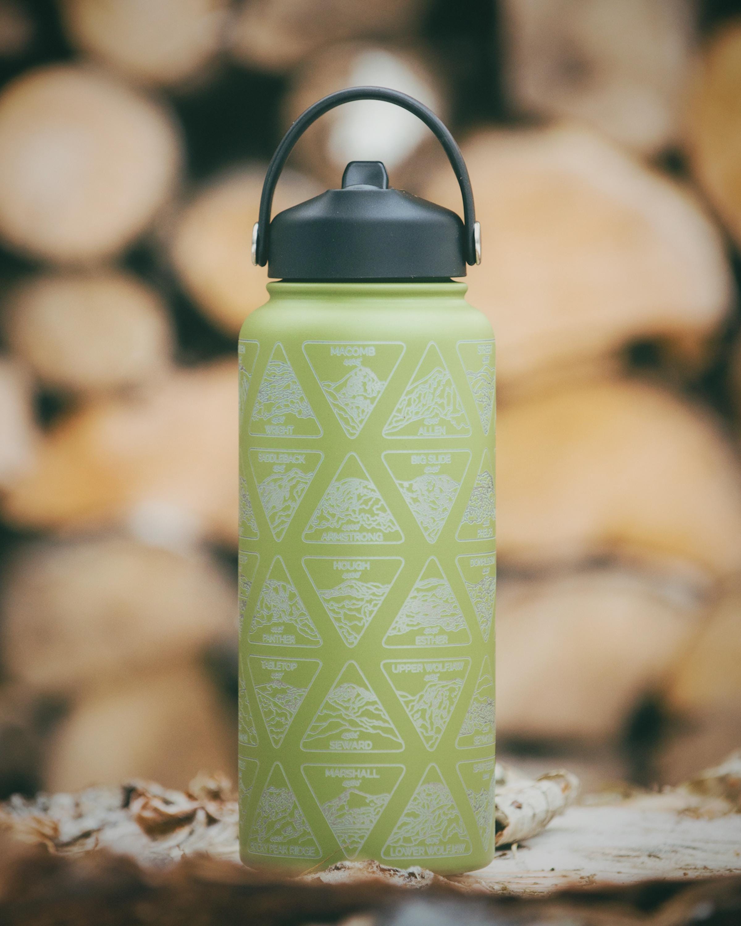 Adirondack 46er Checklist Water Bottle Hiking ADK 46 High Peaks Tracker ...