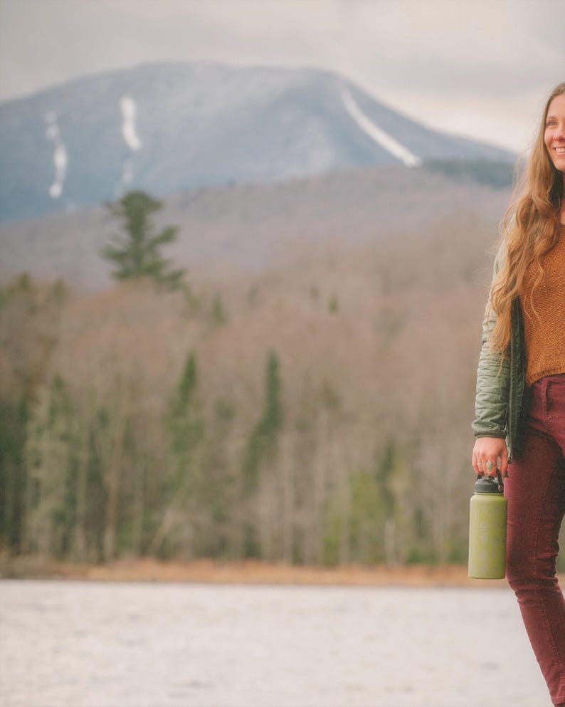 Adirondack 46er Checklist Water Bottle Hiking ADK 46 High Peaks Tracker ...