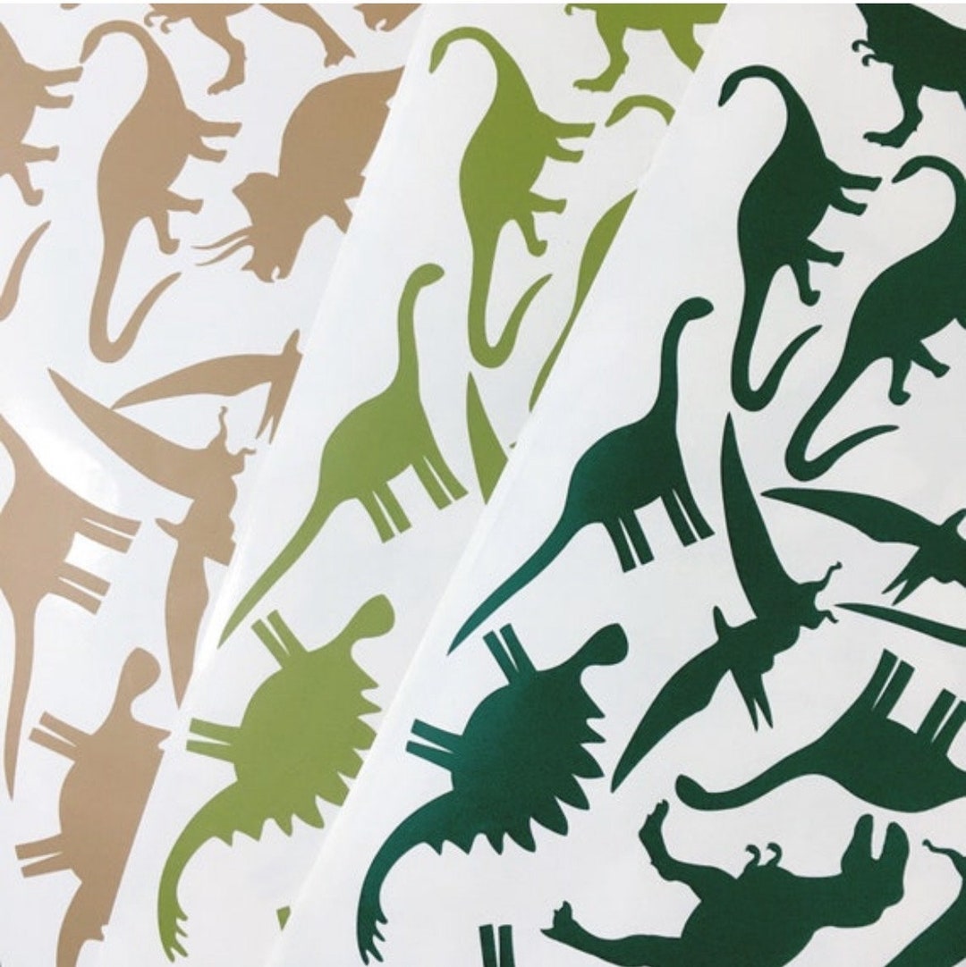 Dinosaur Vinyl Wall Stickers, Dinosaur Sticker Sheet, Dinosaur Bedroom ...