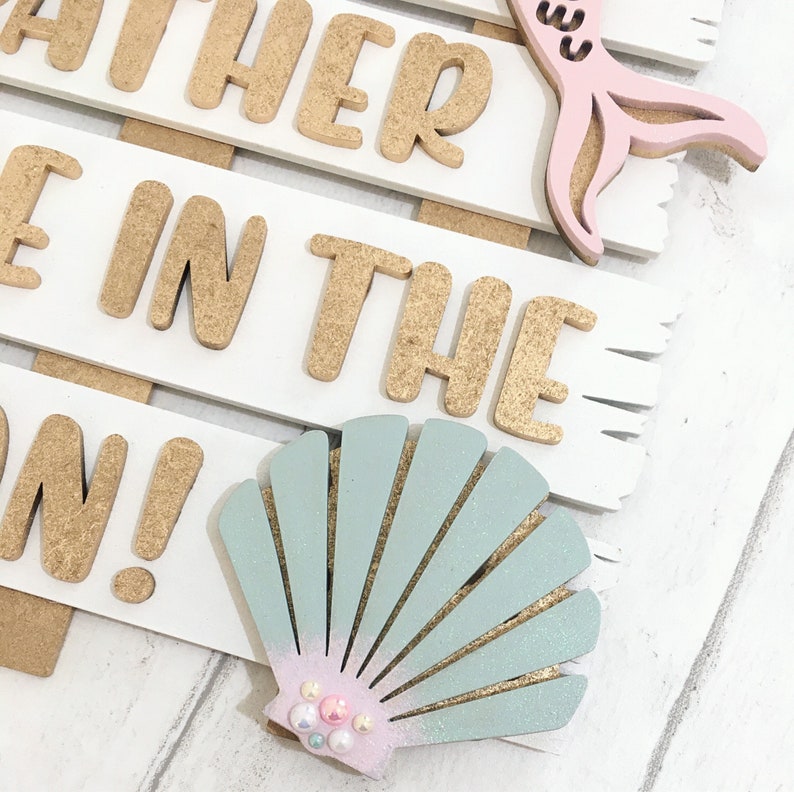 Wooden Mermaid Plaque Mermaid Bedroom Sign Wooden Mermaid - Etsy