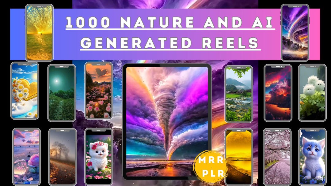 1000+ Nature and AI Generated Reels Videos - Faceless Videos Tiktok ...