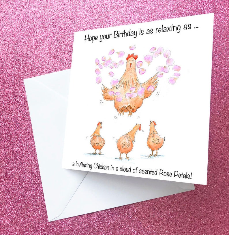 Chicken Birthday Card Chicken Card Birthday Card Greetings - Etsy