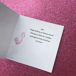 50th Card 50th Birthday Card 50th Flamingo Card 50th - Etsy
