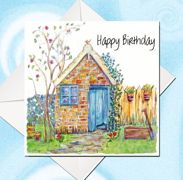 Gardening Birthday Card Gardening Card Gardners Birthday | Etsy
