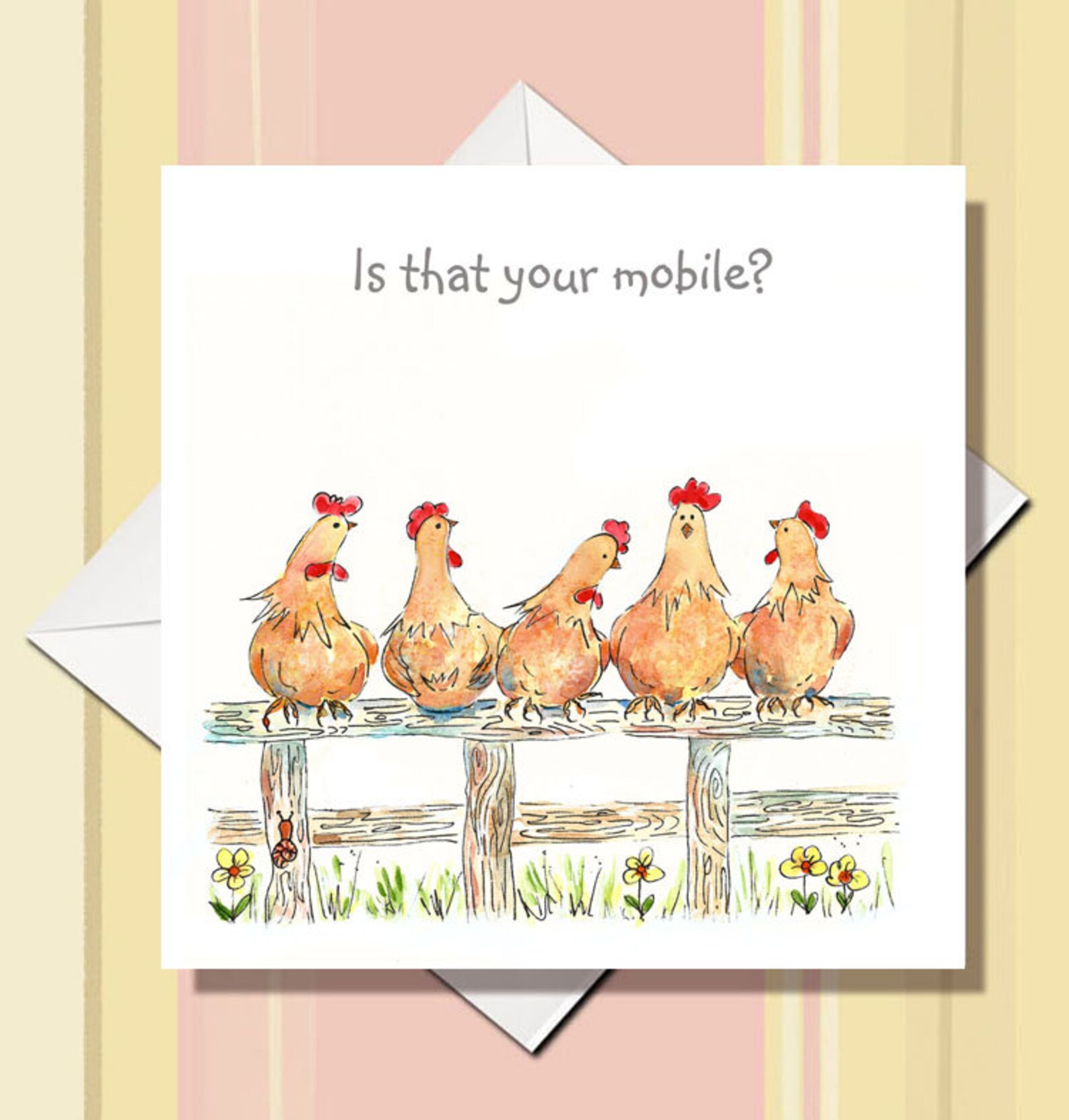 Chicken Birthday Card Girlie Birthday Card Chicken Card - Etsy