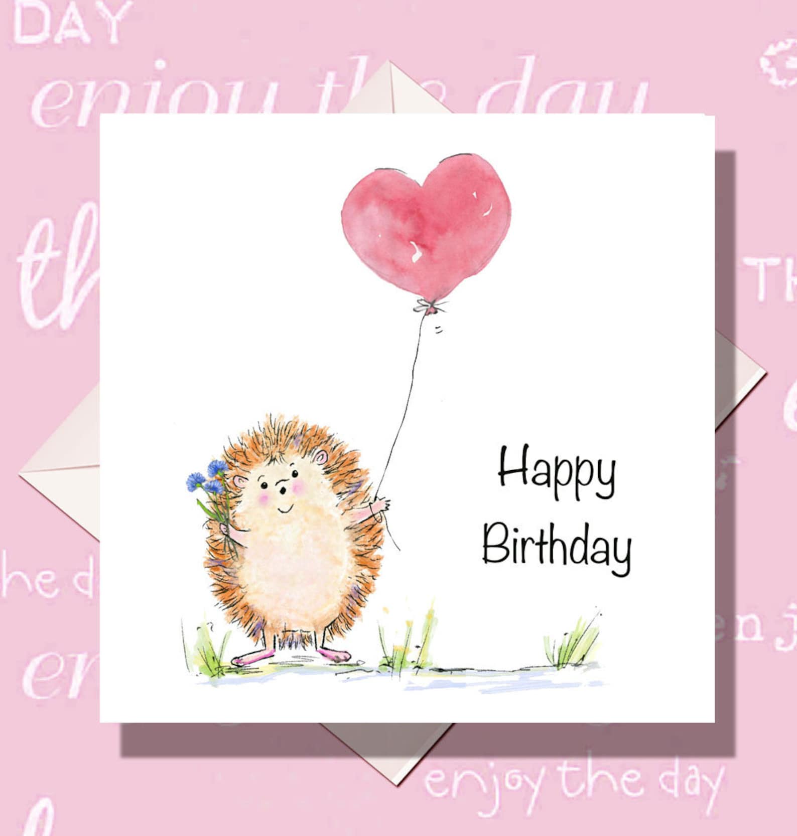 Birthday Card Hedgehog Birthday Card Birthday Card Funny - Etsy UK