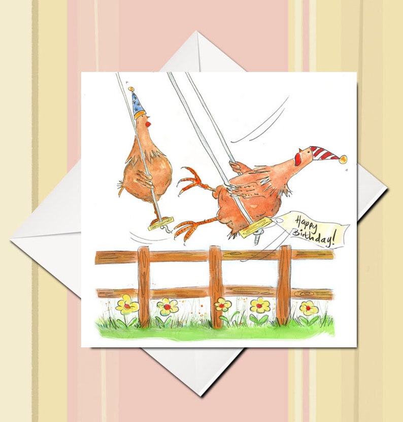 Chicken Birthday Card Chicken Card Pack 3 Chicken Birthday - Etsy UK