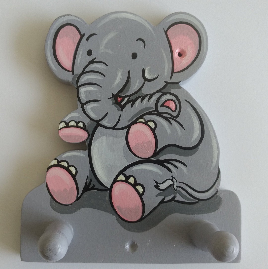 Elephant Coat Peg, Nursery Peg, Coat Hook, Playroom, Kids Bedroom ...