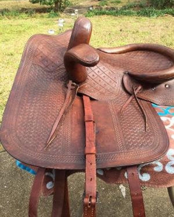 Antique Vintage Early 1900 Side Saddle With Leaping Horn | Etsy