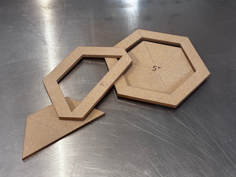 5" Hexagon and Half Hexagon Acrylic Templates - "quilt as You Go" - Etsy