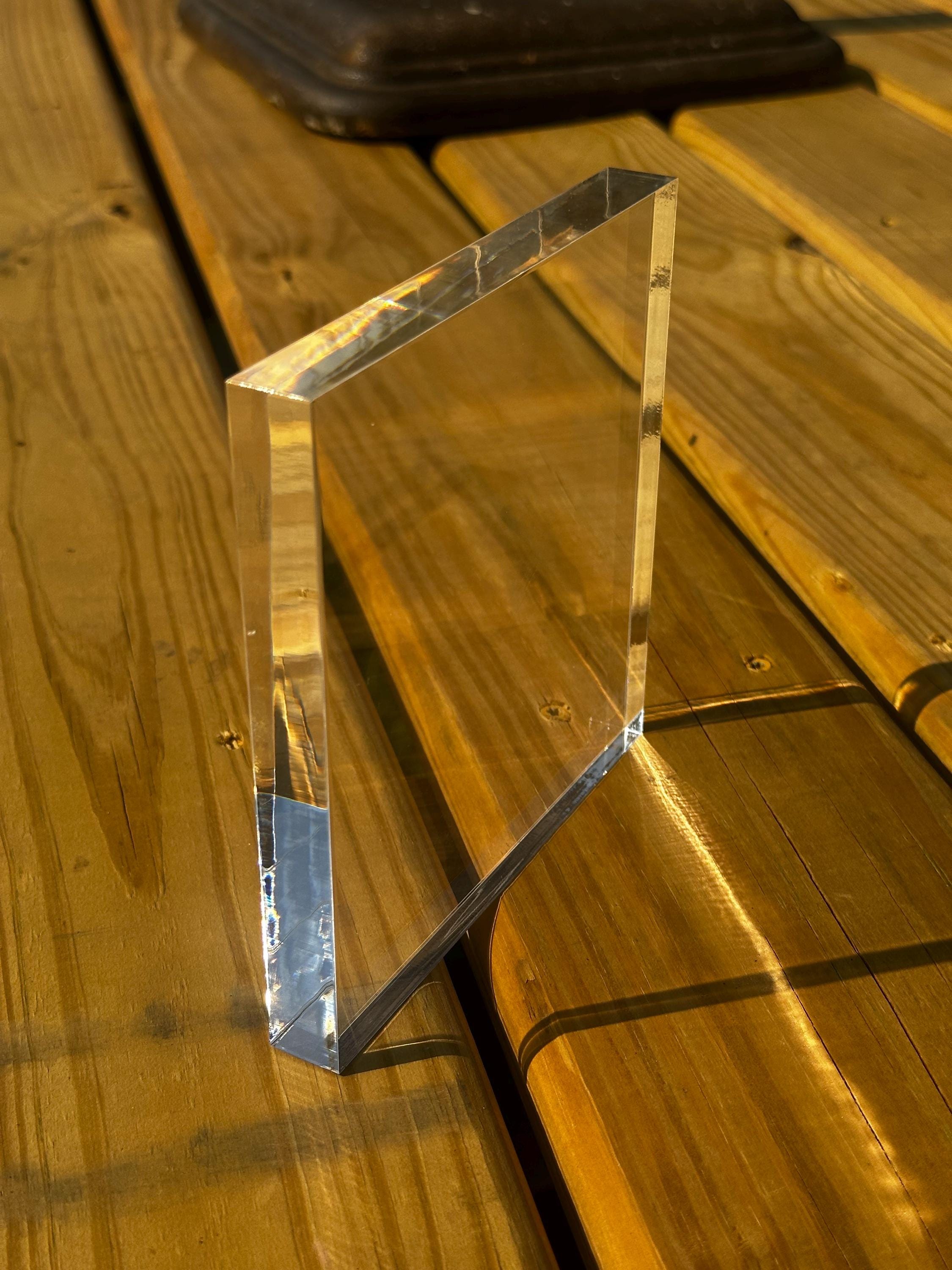 Clear Acrylic Square Sheet: 3/4" Thick - Any Size - Etsy