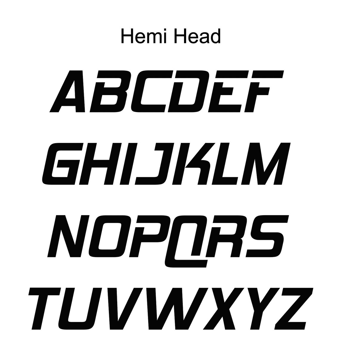 Acrylic Letters Numbers Hemi Head Font Black White or - Etsy