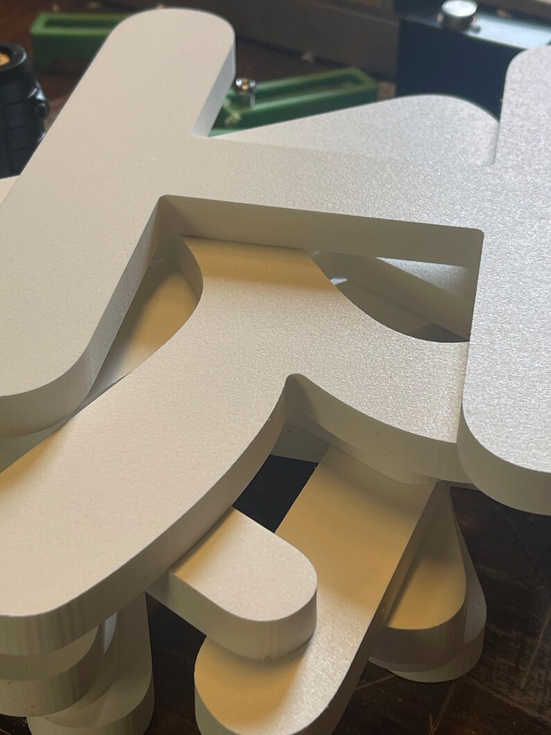 1/2 Thick White PVC Letters Light Weight and Affordable - Etsy