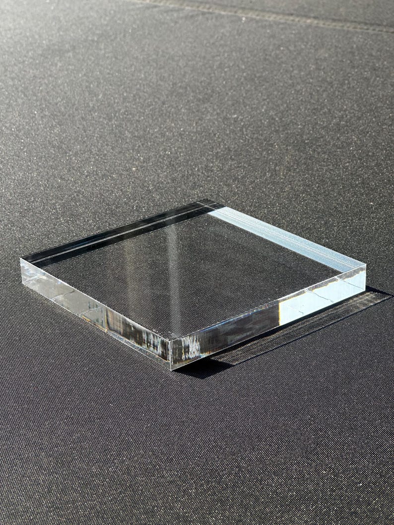 Clear Acrylic Square Sheet: 3/4" Thick - Any Size - Etsy