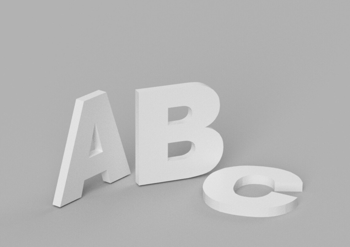 Customize 1/2 Thick White PVC Letters Light Weight and - Etsy