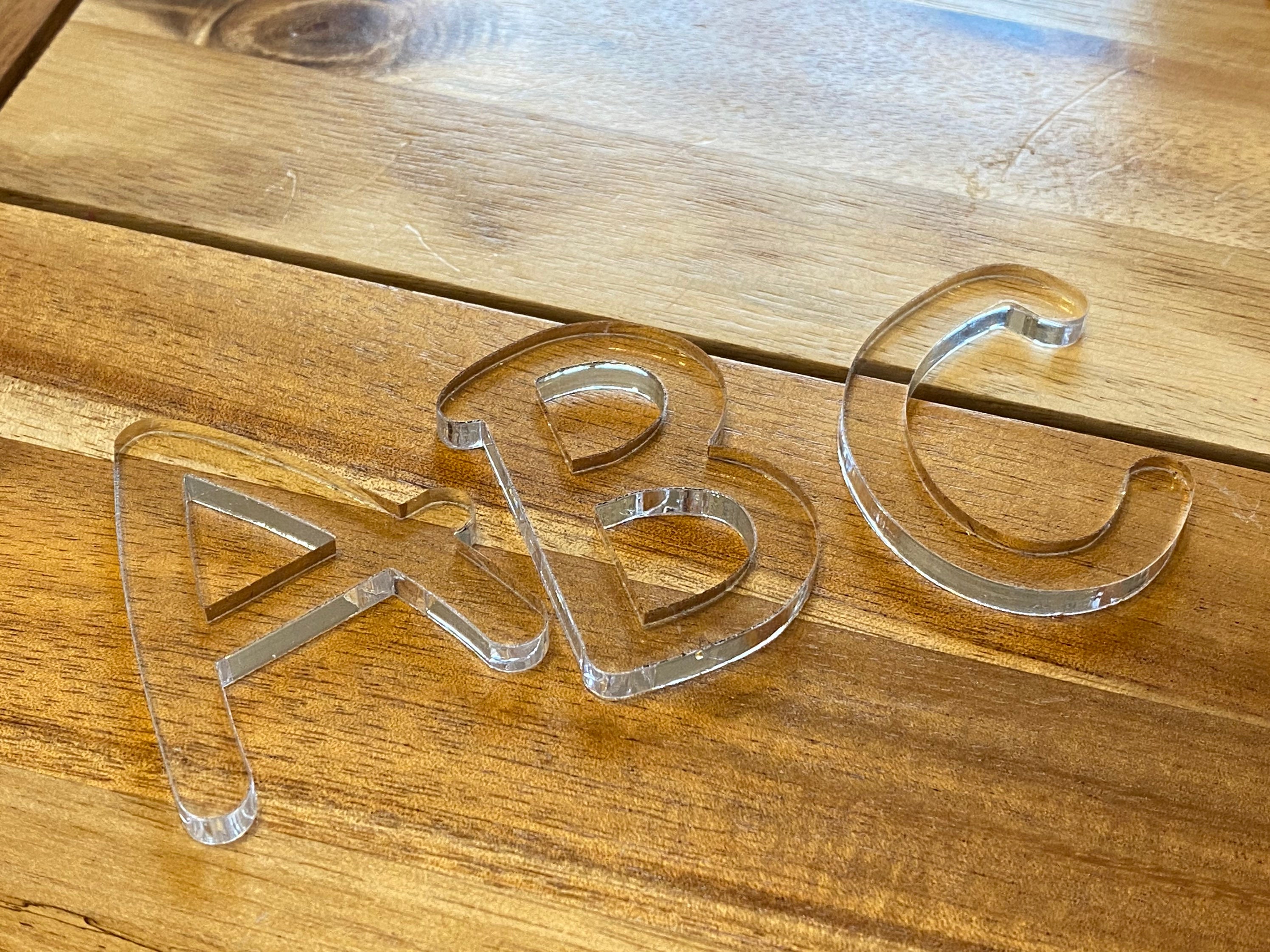 Acrylic Letters / Numbers Chalkboard Font 3/16 Thick - Etsy