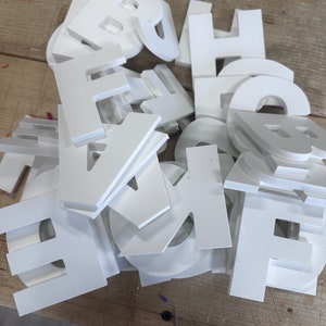Customize - 1/2” Thick! White PVC Letters - Light Weight and Affordable ...