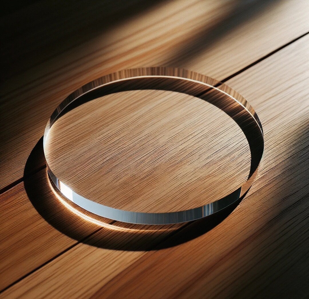 1/8" Thick Clear Acrylic Circles - 1" - 11" Gloss on Both Sides - for ...