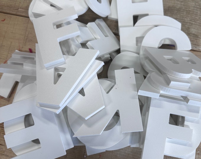 Customizable 1/4 Thick White PVC Letters Light Weight and Affordable ...