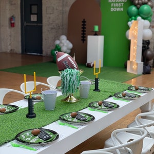 Personalized Football Field Goal Centerpiece / Cake Topper for Football ...