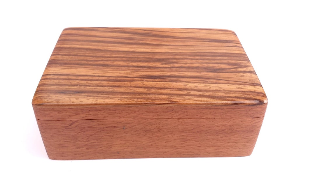 Zebrawood Top Lacewood Keepsake Box, Jewelry Box, Handcraftedjewelry ...