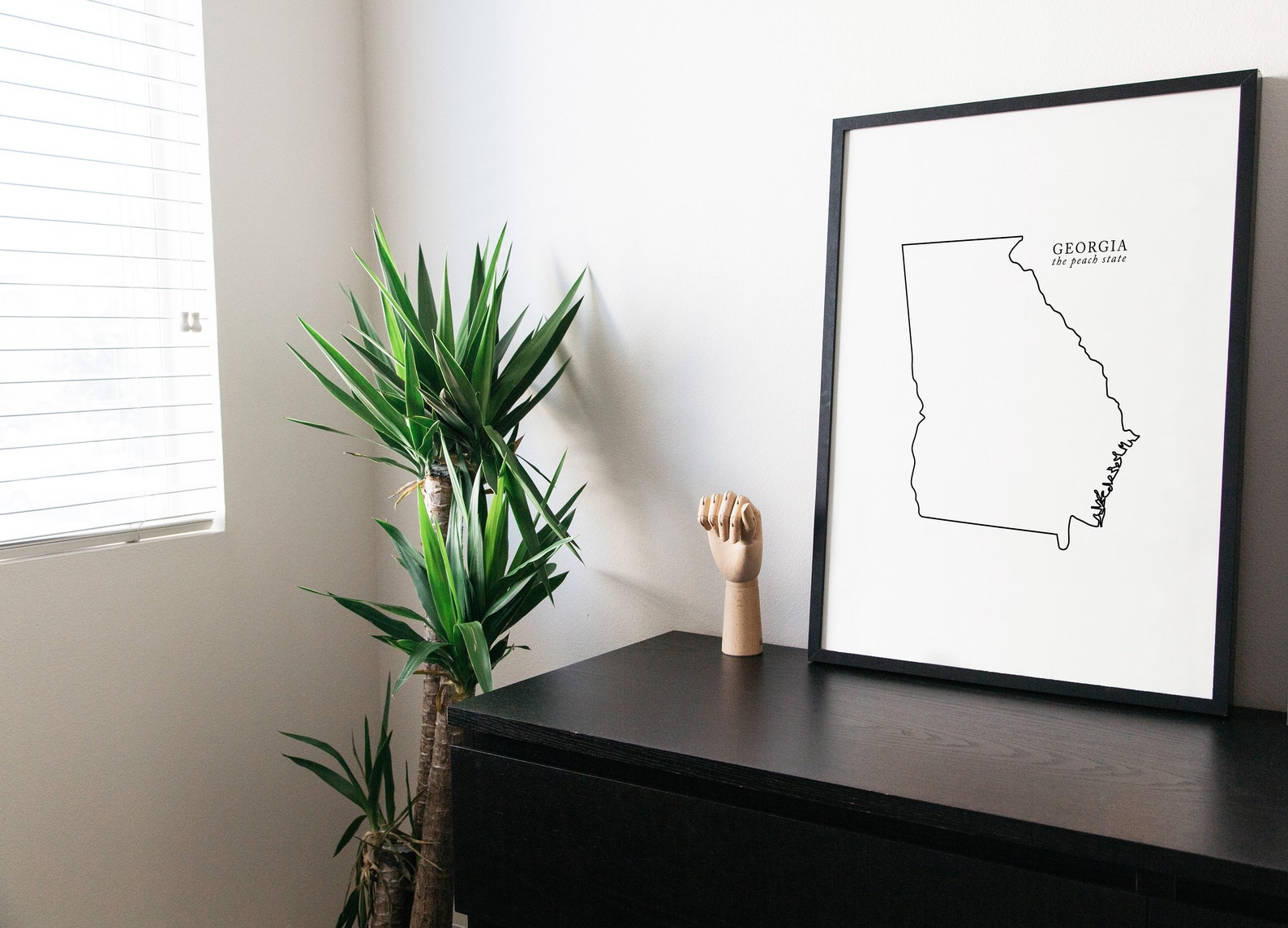 Georgia art // Georgia print Georgia map Georgia wall art | Etsy