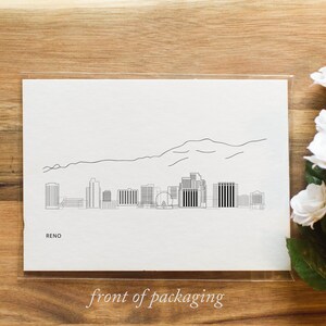 Reno Skyline /downtown Reno NV Reno Nevada City of Reno Map Reno Wall ...