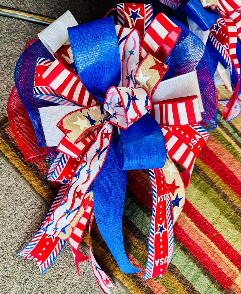 Mailbox Bows (wreath Bows) - Etsy