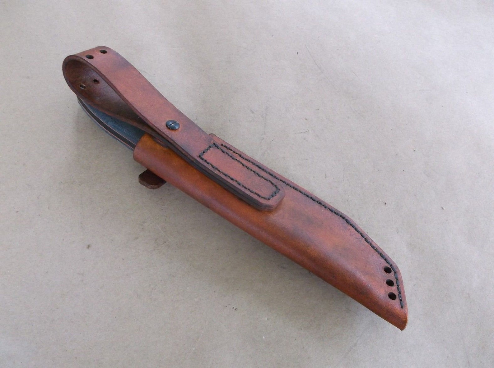ESEE 6 Leather Sheath Side Carry Sheath, Lashing Holes - Etsy