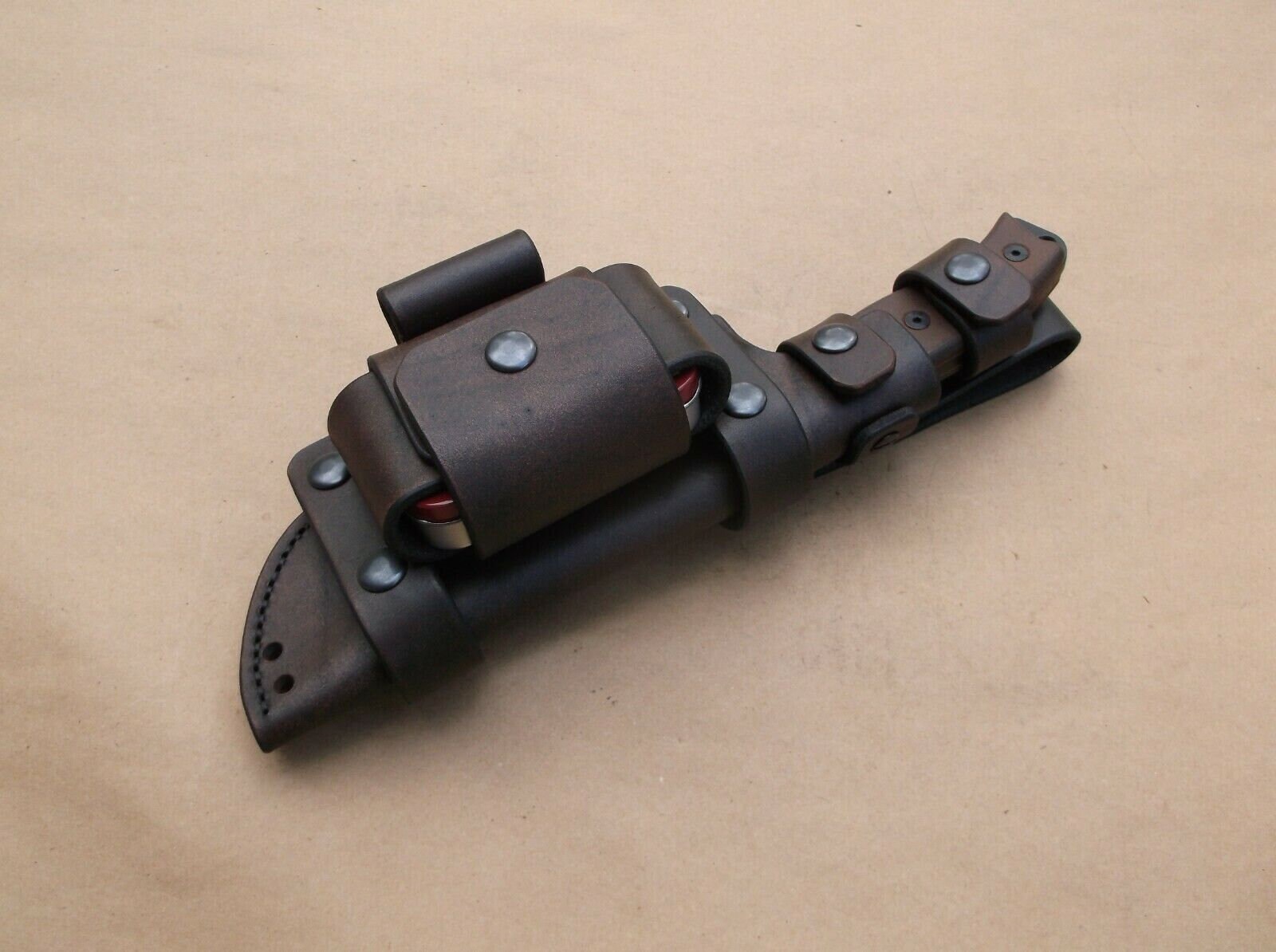 Esee 6 Handmade Dual Carry Leather Sheath- Altoids Tin Pouch and ...