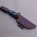 ESEE 4 Handmade Leather Dangler Loop and Firesteel Side Carry Sheath ...