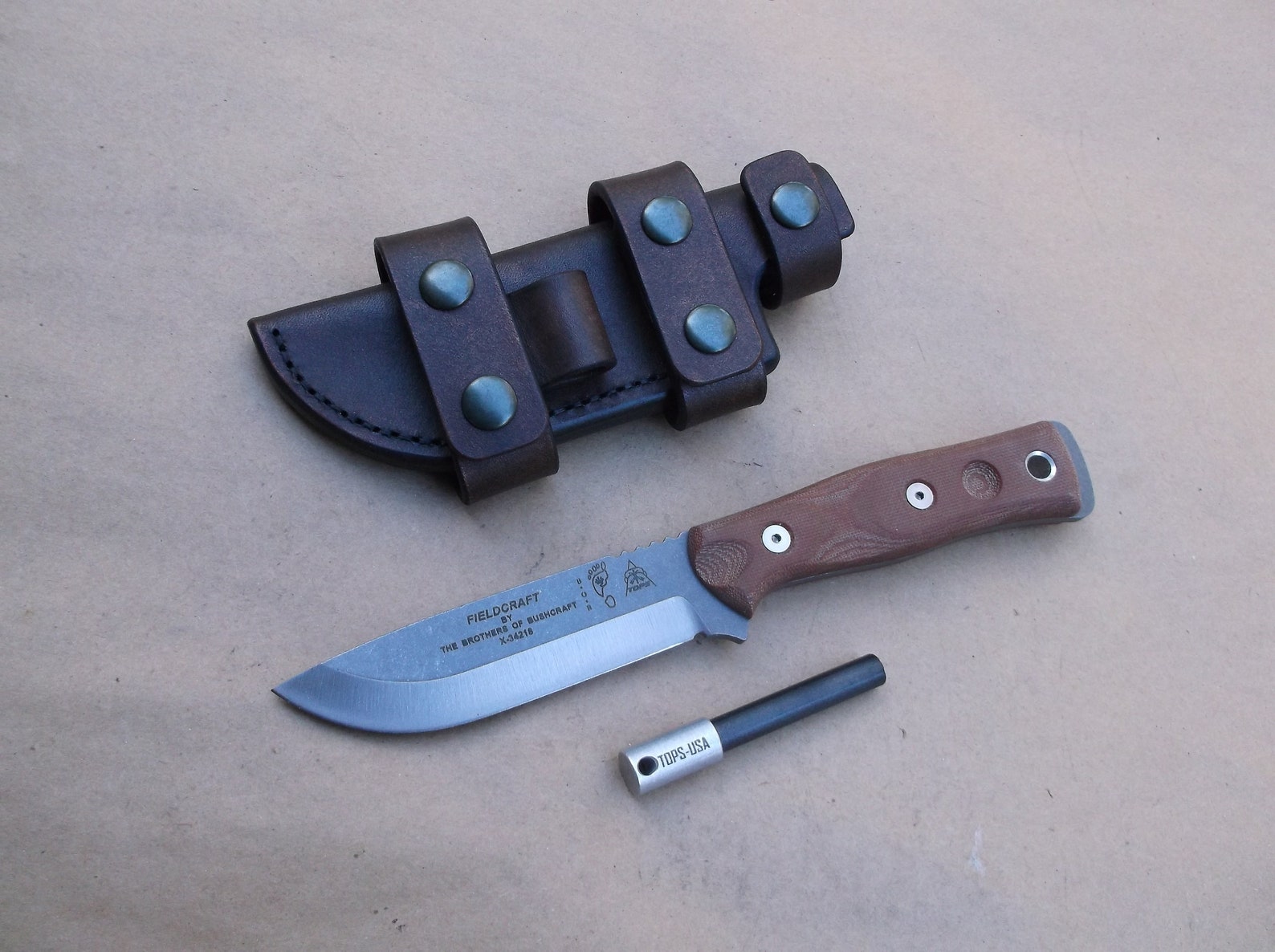 Tops BOB Fieldcraft Handmade Leather Scout sheath Only 6 - Etsy