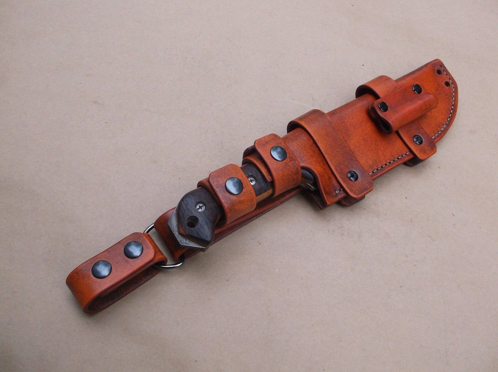 Ka Bar Becker BK-7 Versatile Leather Sheath sheath Only 6 Week Wait ...