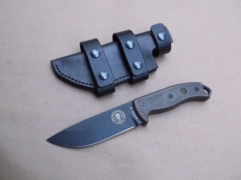 ESEE 5 or Becker BK2 Leather Sheath sheath Only Plain No - Etsy