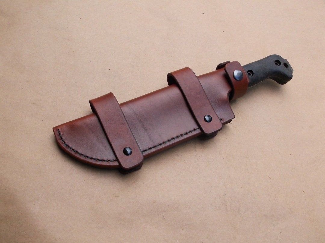 K-bar Becker BK-9 Hand Made Leather Sheath (sheath Only) Plain Scout ...