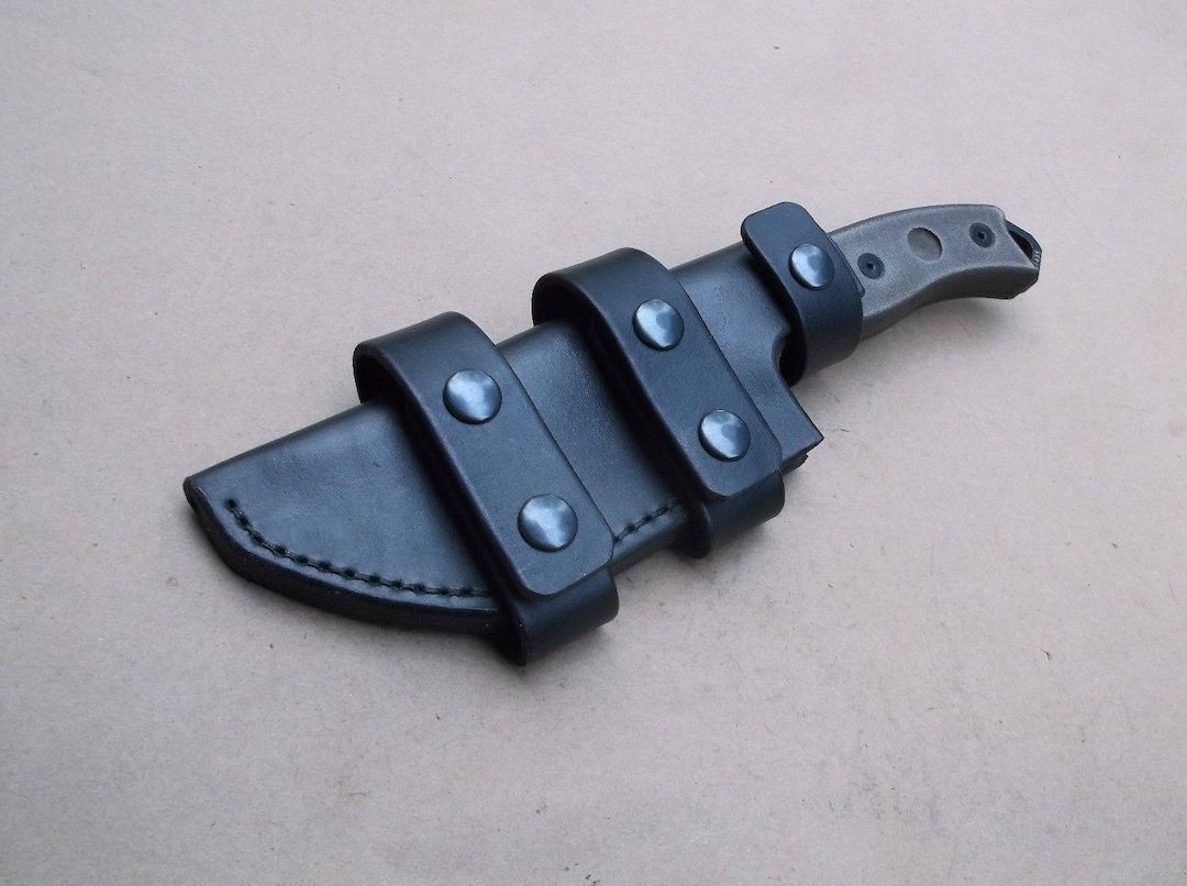 Made to Order ESEE 5 or Becker BK2 Leather Sheath (sheath Only) Plain ...
