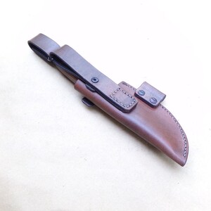 Ka Bar Becker BK18 Harpoon, Dangler Side Carry Handmade Leather Sheath ...
