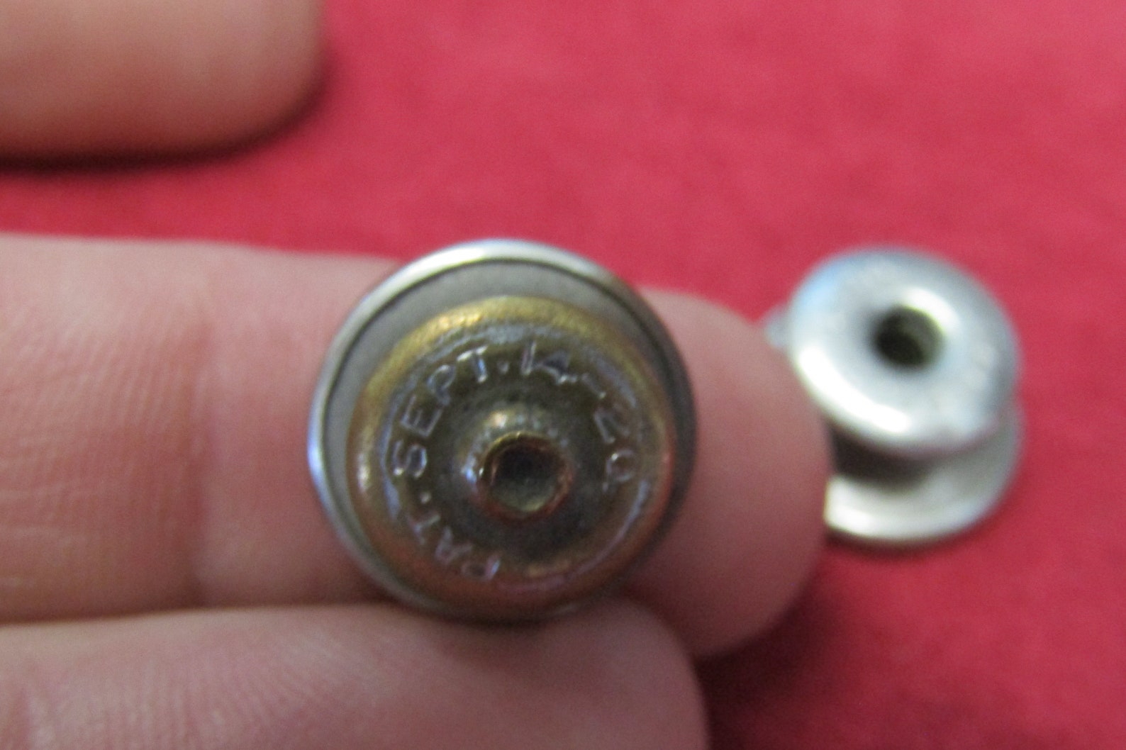 3 Pair of Vintage Snap Lock Button Backs - Etsy