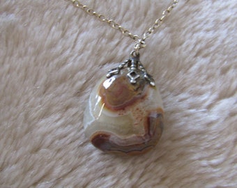 Antique Vintage Banded Agate Old Beads Necklace - Etsy