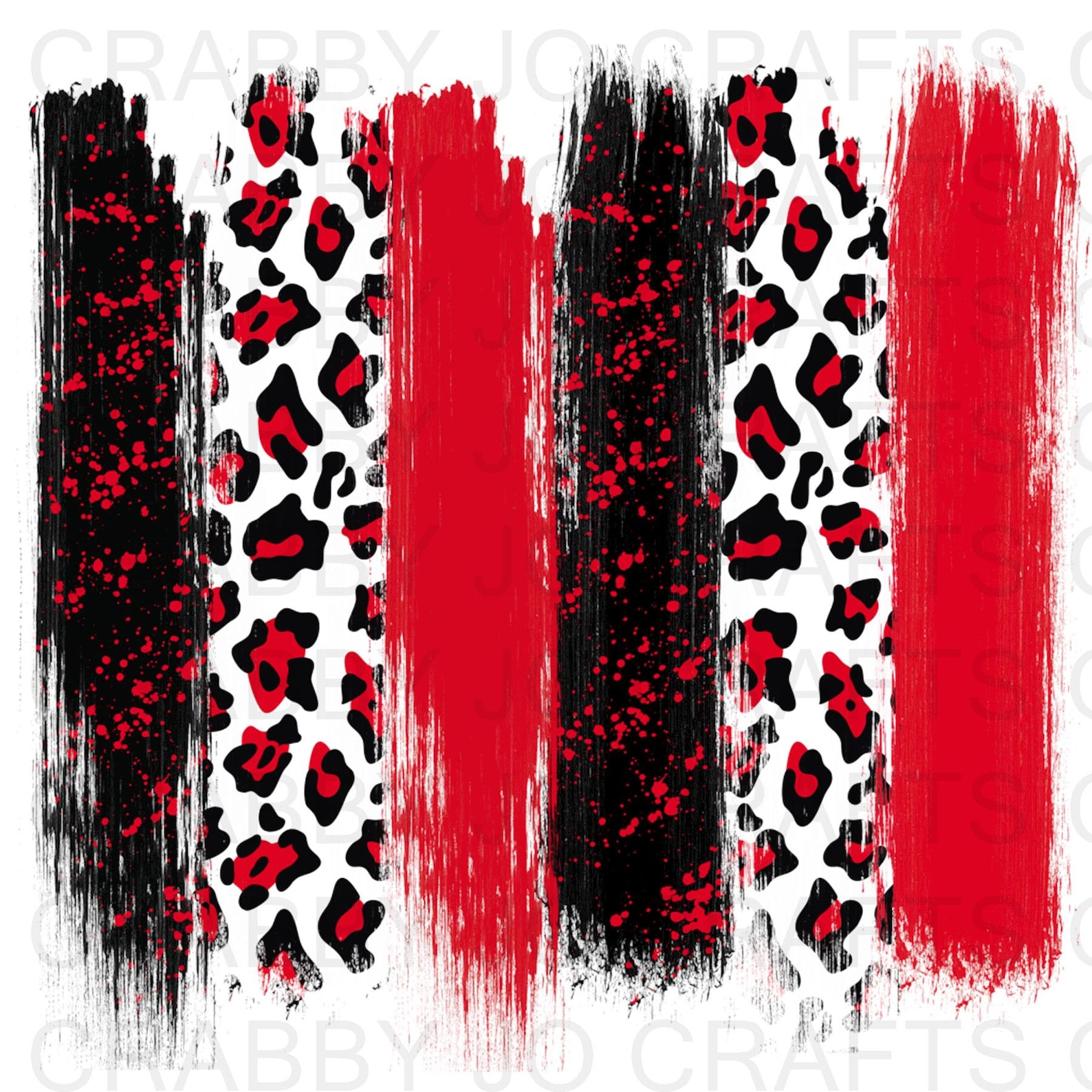 Red and Black Leopard Sublimation Background / Leopard Print / Red and ...