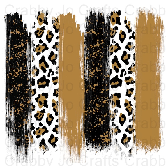 Black and Gold Leopard Background for Sublimation - Etsy