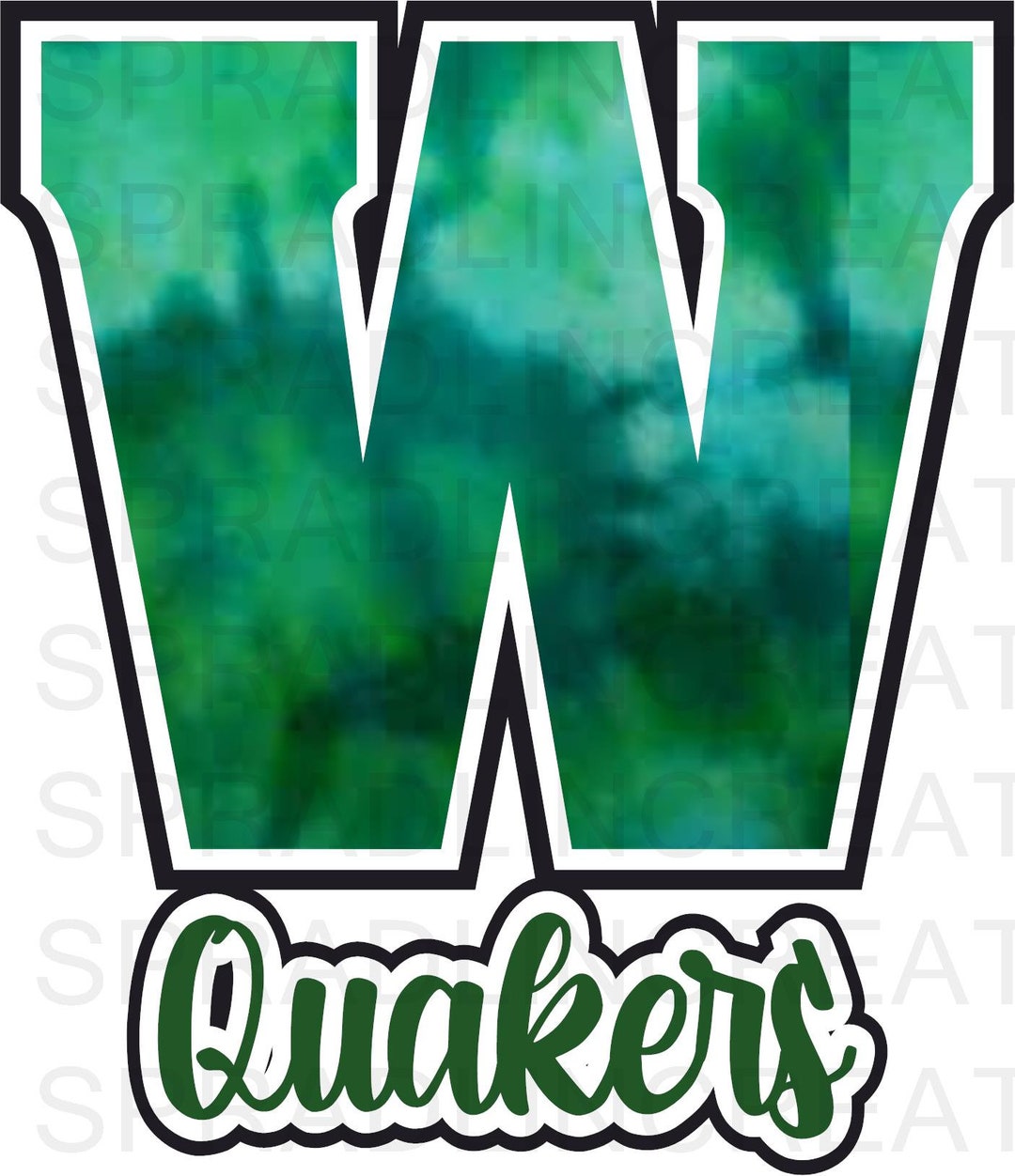Wilmington Quakers Tye Dye Sublimation Design - Etsy
